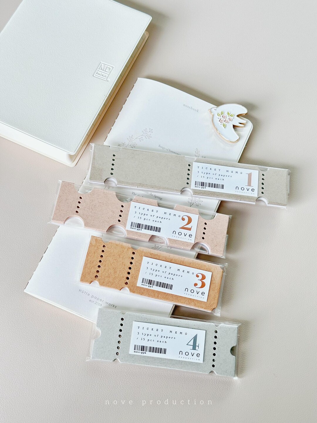 NEW Nove Production - Jourt'aime Ticket Memo Loose Sheets - Etsy