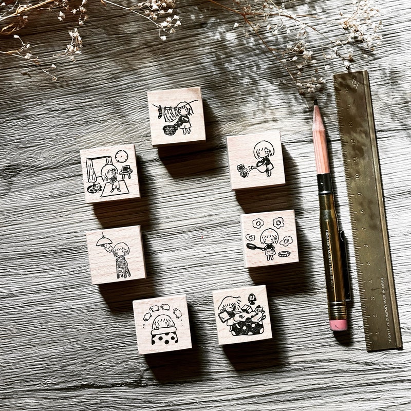 Mini Rubber Stamp - Etsy