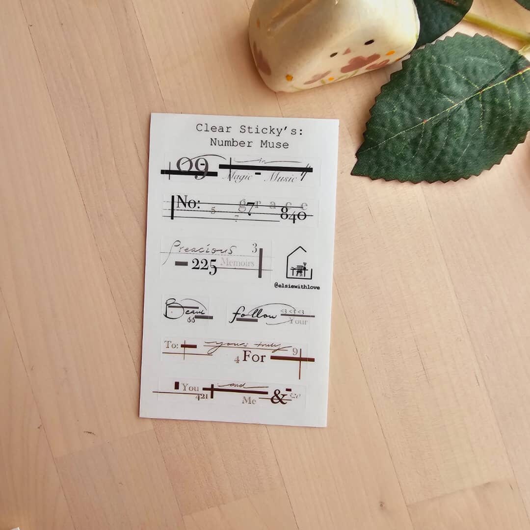 Elsiewithlove Number Muse Mini Stickers - Etsy