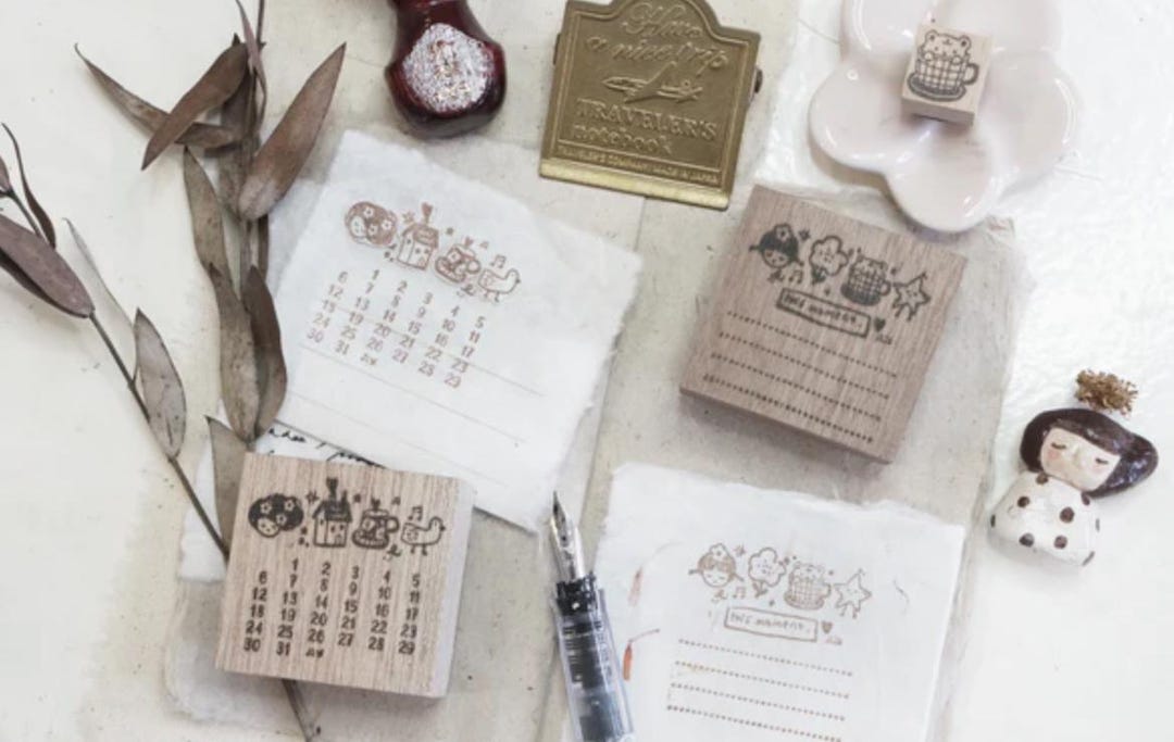 New! Black Milk Project - This Moment Notes and Dates (L) Rubber Stamps ...