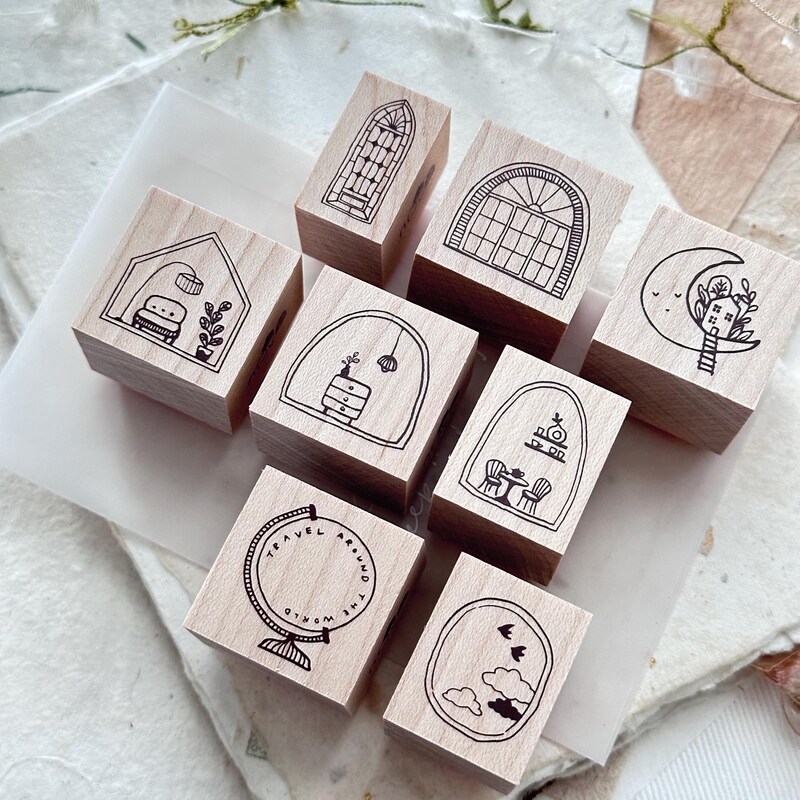 Mini Rubber Stamp - Etsy