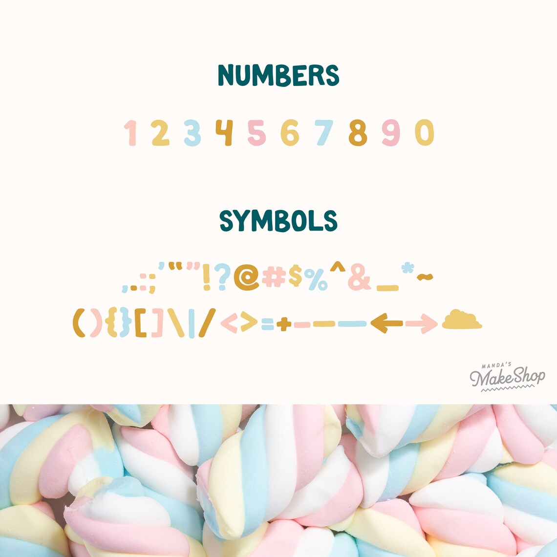 Marshmallow Hearts Font, A Candy Heart Font for Logos, Branding, Cricut ...