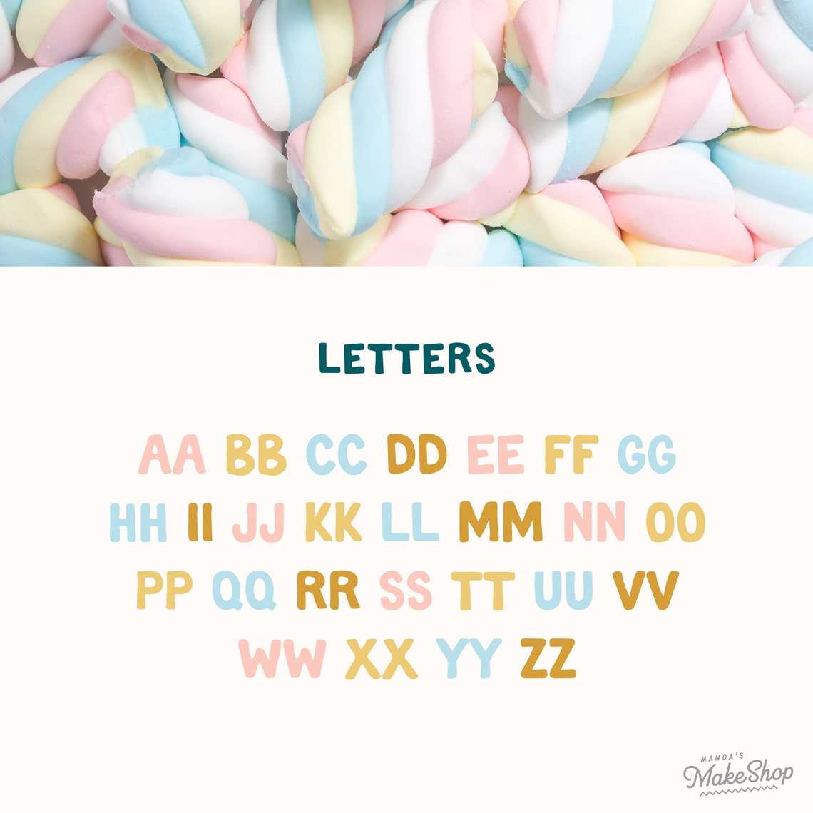 Marshmallow Hearts Font, A Candy Heart Font for Logos, Branding, Cricut ...