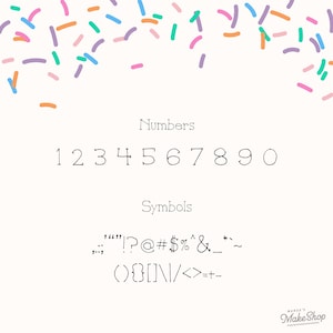 Sprinkle Time Font, A Cheerful Doodle Font - Etsy