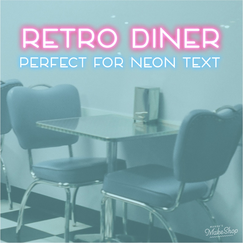 Retro Diner Font - A Throwback Neon Sign Font, for Logos, Branding ...