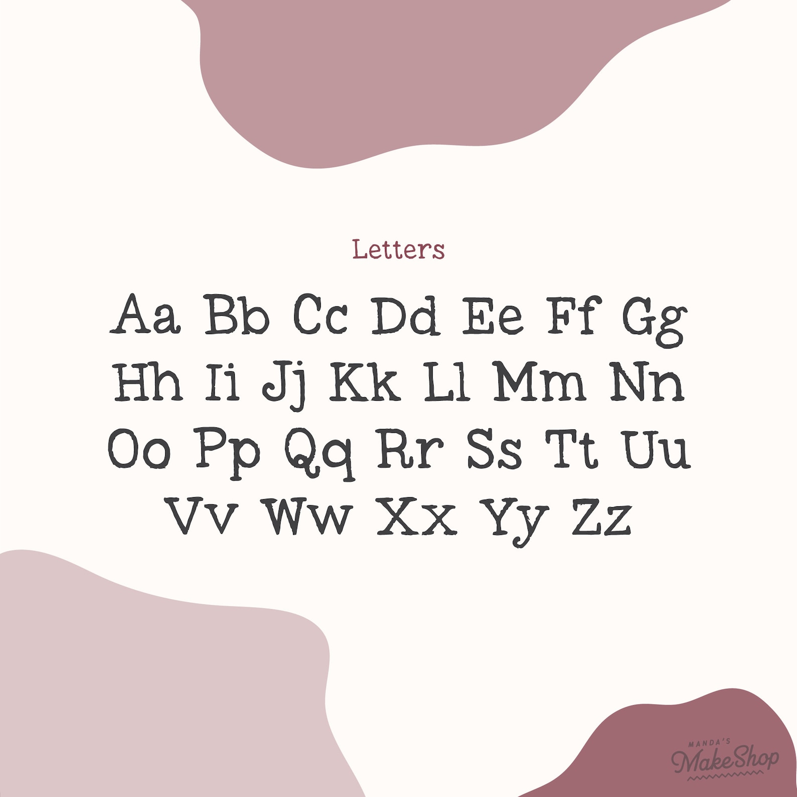 Jelly Jar Font, A Handmade Typewriter Style Font - Etsy