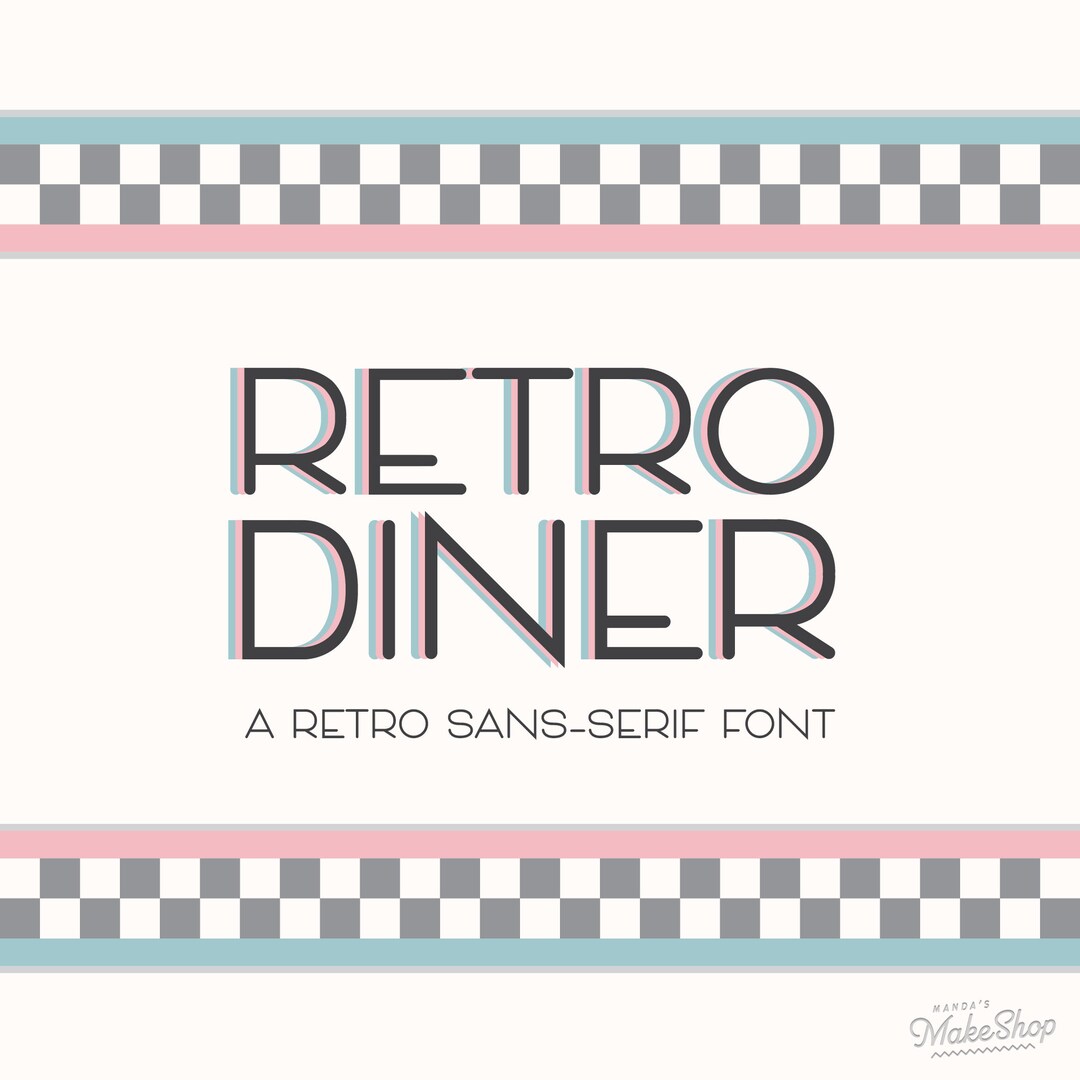 Retro Diner Font - A Throwback Neon Sign Font, for Logos, Branding ...