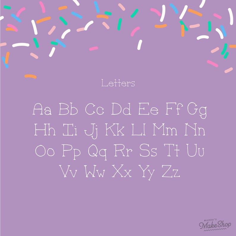 Sprinkle Time Font, A Cheerful Doodle Font - Etsy