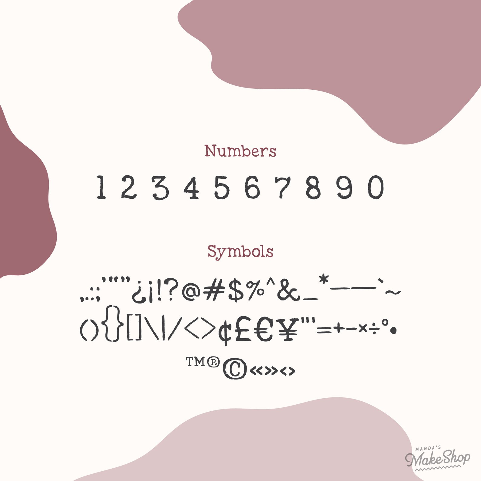 Jelly Jar Font, A Handmade Typewriter Style Font - Etsy