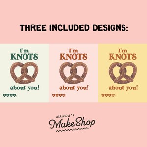 Print-at-home Valentines With Pretzel Design - Etsy