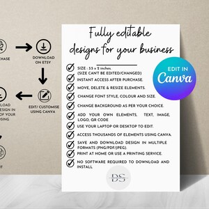 Black Loyalty Card Template / Modern Rewards Card DIY / Printable ...