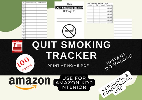 Quit Smoking Tracker 50 Day KDP Template Printable Smoking - Etsy