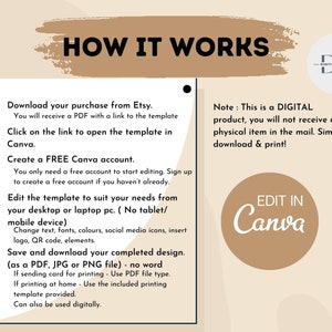 Black Loyalty Card Template / Modern Rewards Card DIY / Printable ...