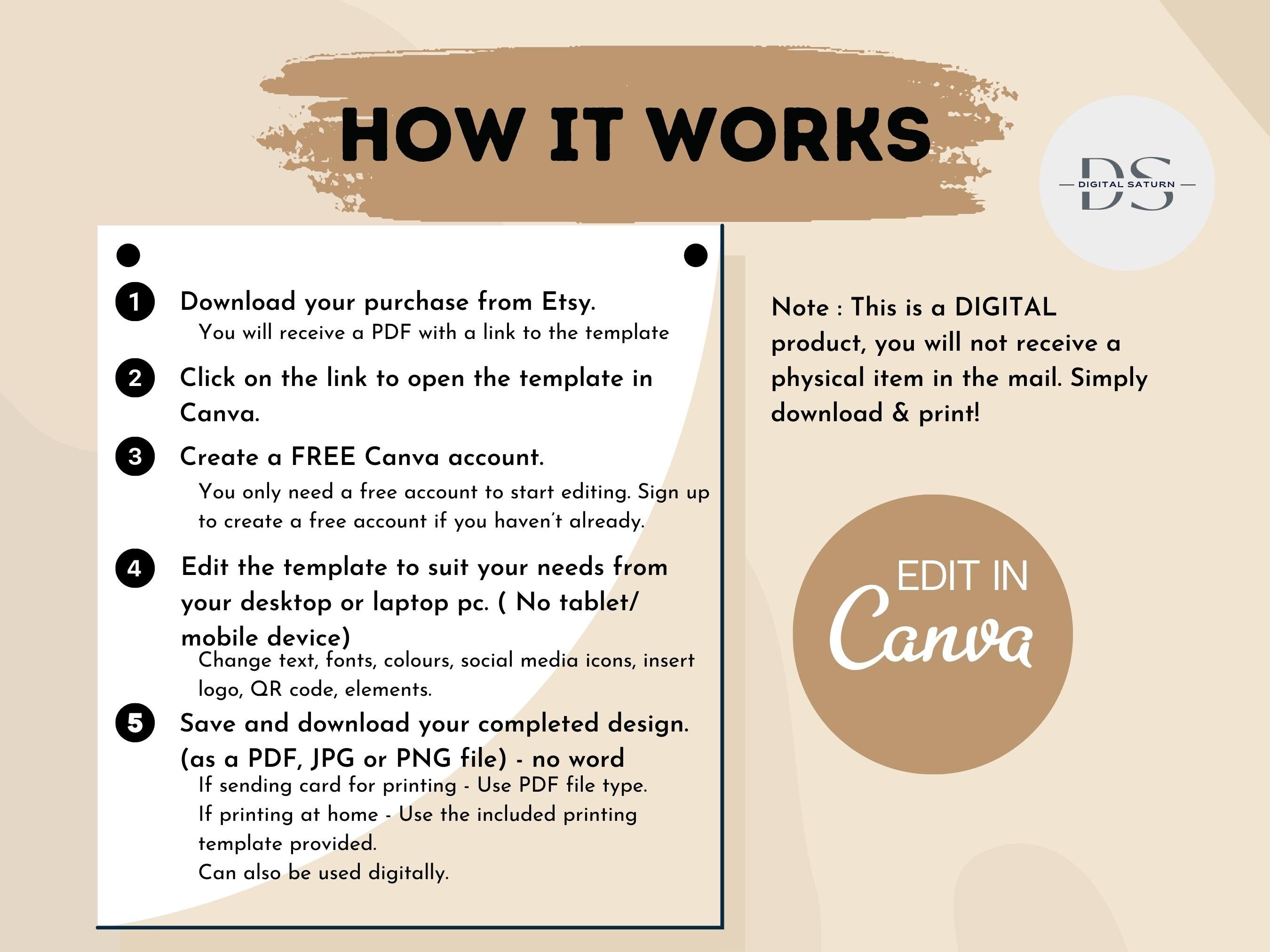 Black Loyalty Card Template, Modern Rewards Card DIY, Printable Loyalty ...
