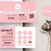 Pink Loyalty Card Template / Modern Rewards Card / Single Sided ...