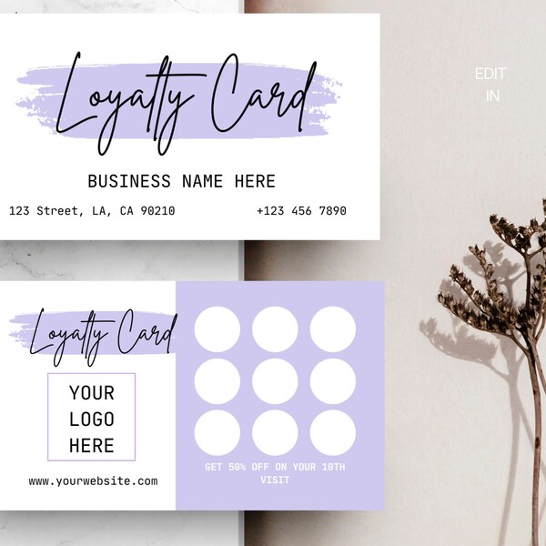 Loyalty Punch Card - Etsy