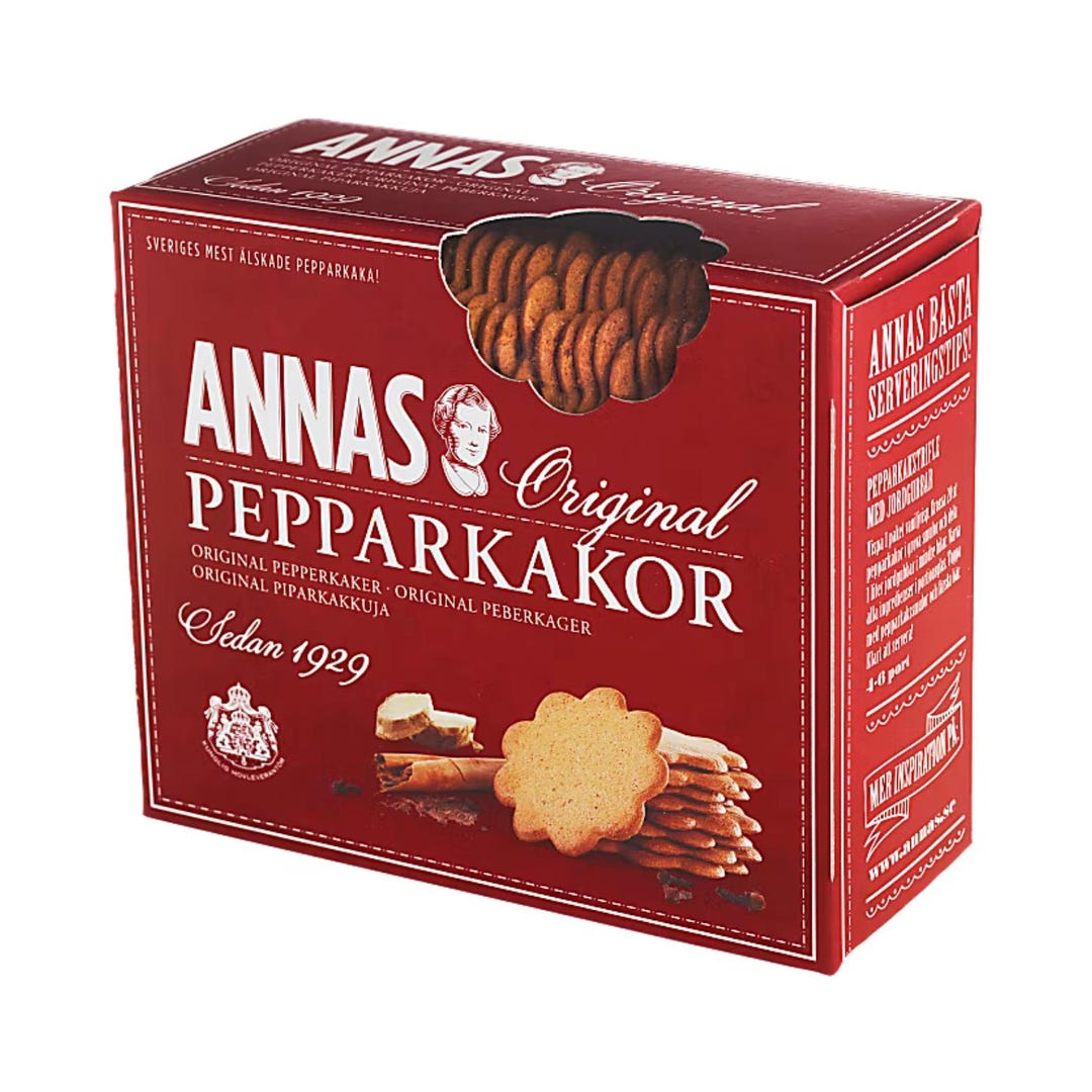 Annas Original Gingerbread Cookies 300g - Limited Edition - Swedish ...