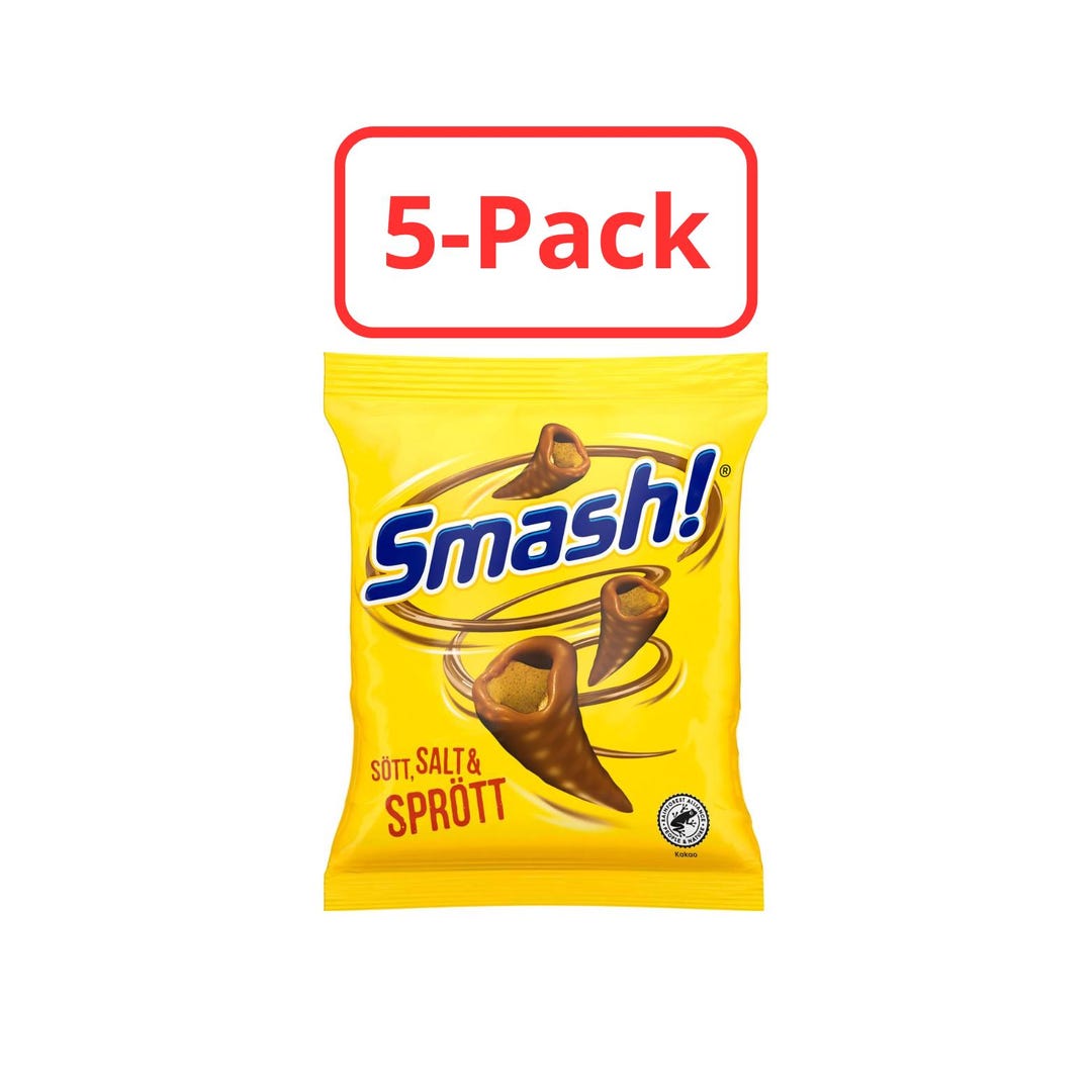 5-pack Chocolate Coated Corn Cones 100g Bag – Swedish Chips - OLW Smash ...