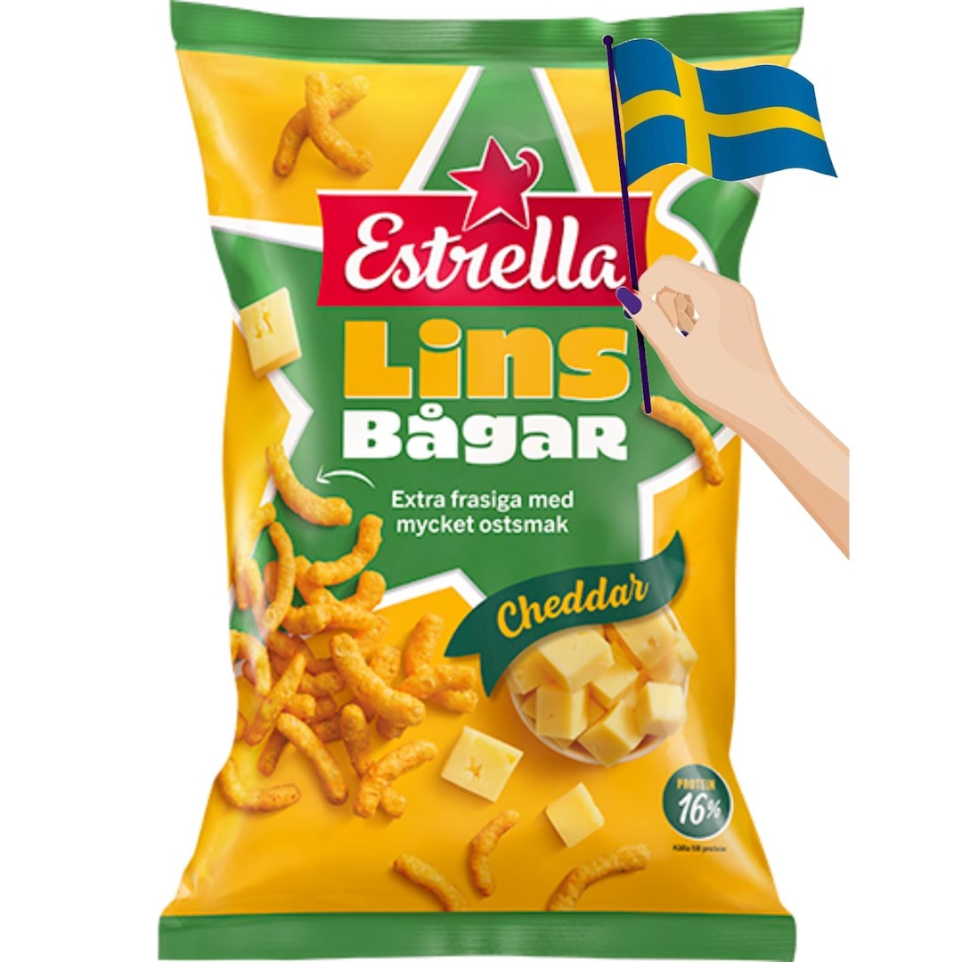 Estrella Lentil Puffs – Extra Crunchy & Cheesy Snack - 150g Swedish ...