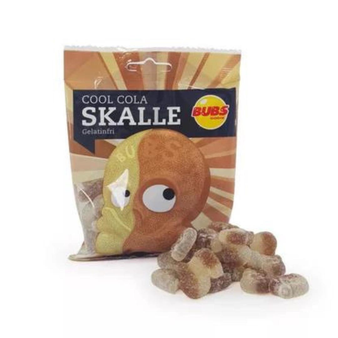 Bubs Cola Skull 90g - Gelatin Free Cola Skull Candy – Swedish Vegan ...