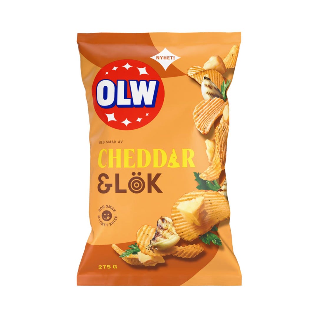 Swedish Cheddar & Onion Potato Chips: Bold Nordic Snack 275g Bag OLW - Etsy