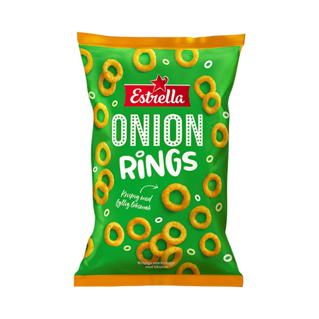 Onion Rings 200g - Swedish Crispy Chips - Estrella - Etsy
