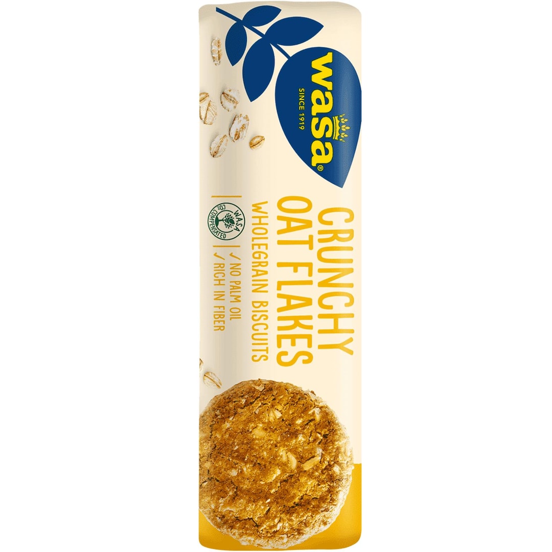 5-pack Wasa Crunchy Oat Flakes Crispbread, Wholegrain Snack With Oat ...