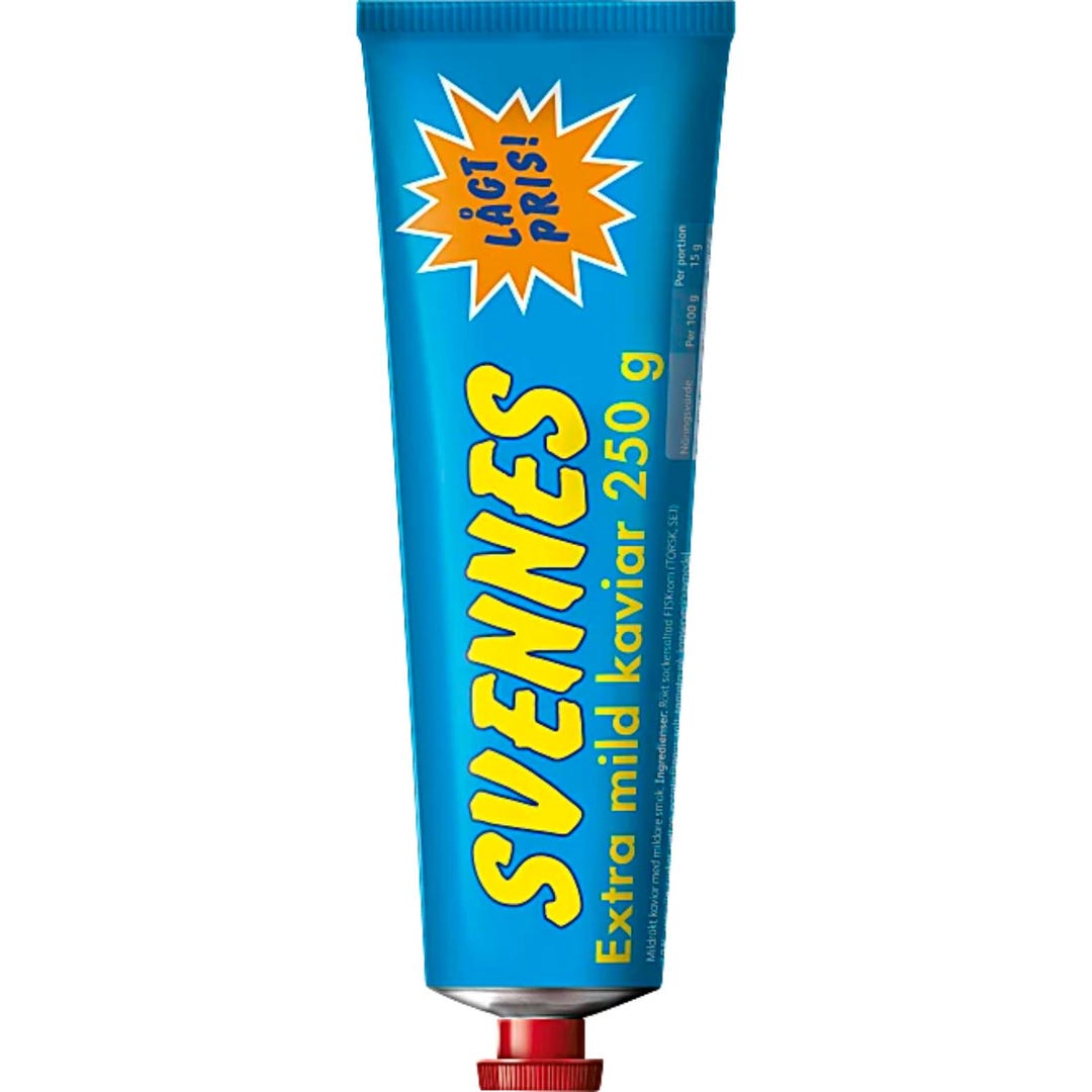 Swedish Svennes Extra Mild Caviar 250g Creamy Fish Roe Spread - Etsy