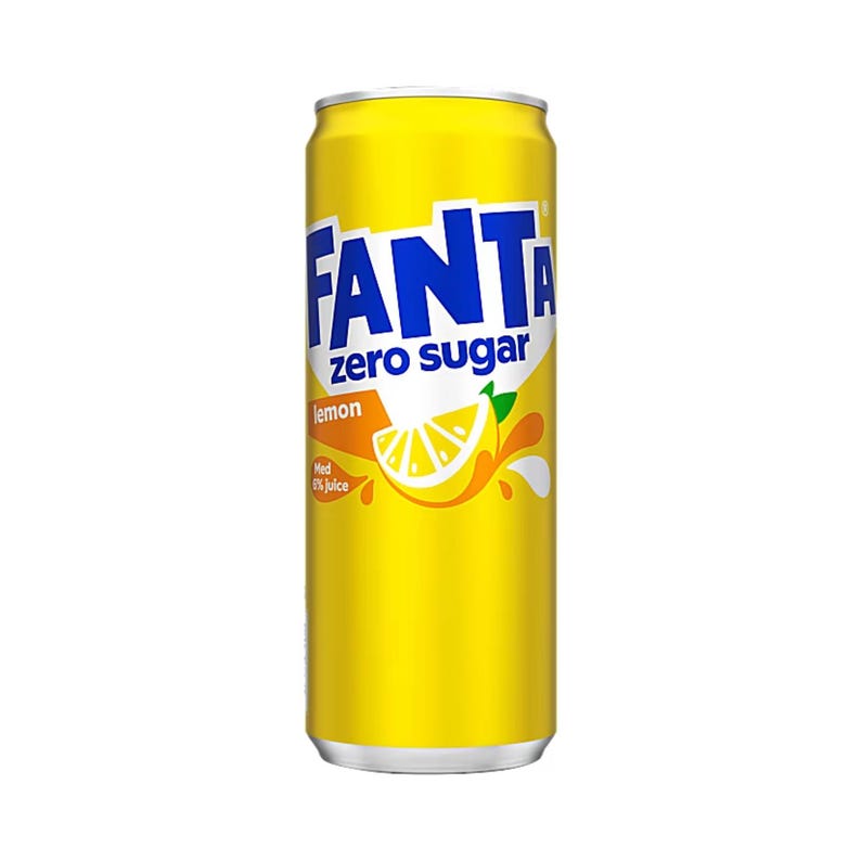 Fanta Lemon 5-pack: Rare European Citrus Soda - Zero Sugar - Etsy
