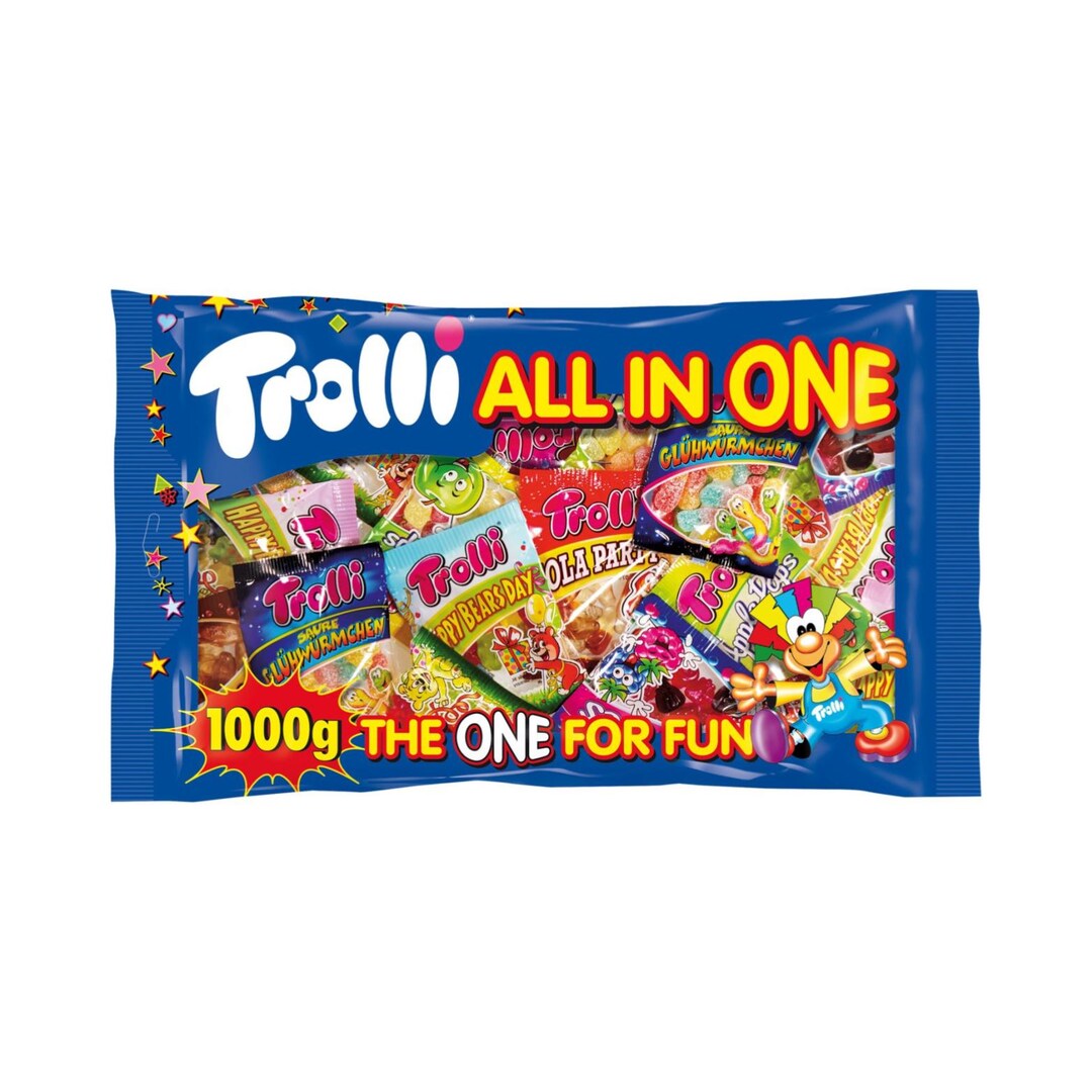 Trolli All in One 1000g – 42 Mini Bags – Assorted Gummy Candy Mix - Etsy