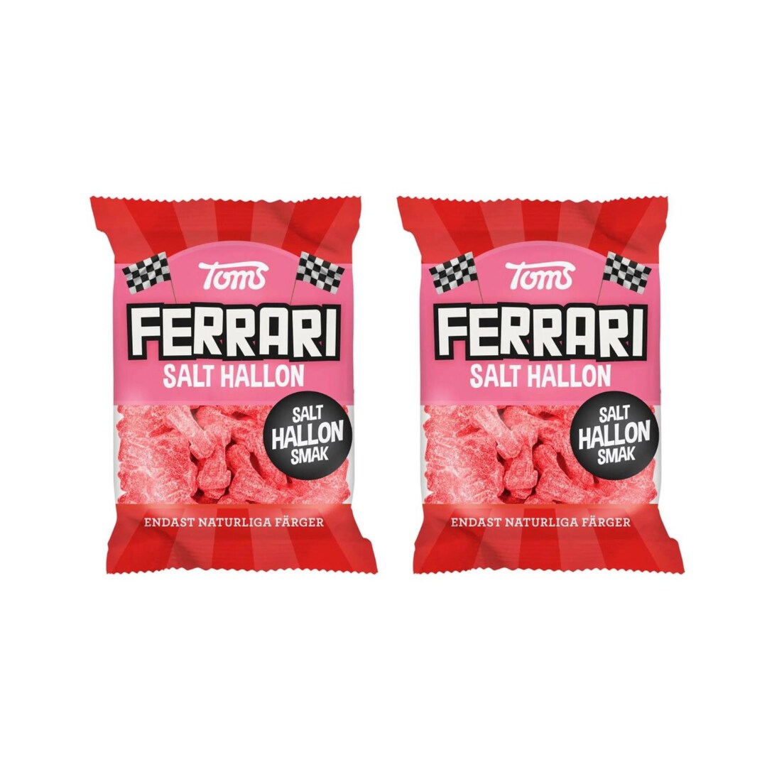 5-pack Ferrari Cars Salted Raspberry Candy 120g - Swedish Treat by Toms ...