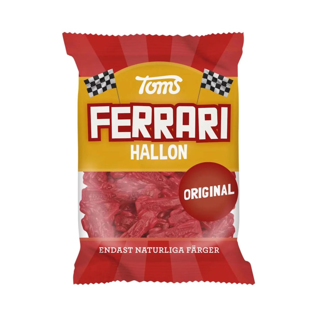Ferrari Raspberry Cars 130g - Swedish Raspberry Gummies - Vegan Car ...