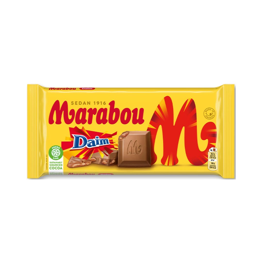 Marabou Daim 200g – Crunchy Almond Toffee in Milk Chocolate - Etsy