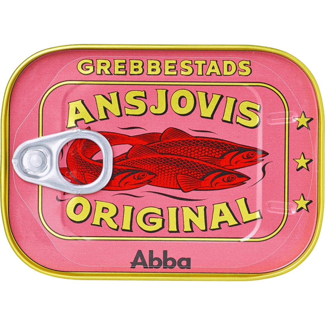 Abba Grebbestads Anchovies 125g – Original Swedish Canned Fish ...