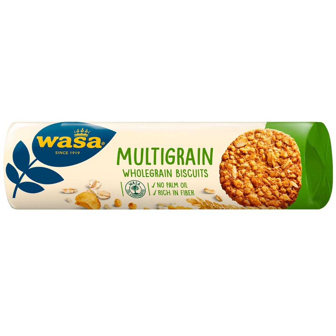Wasa Multigrain Crispbread, Nutritious Wholegrain Snack, High Fiber and ...