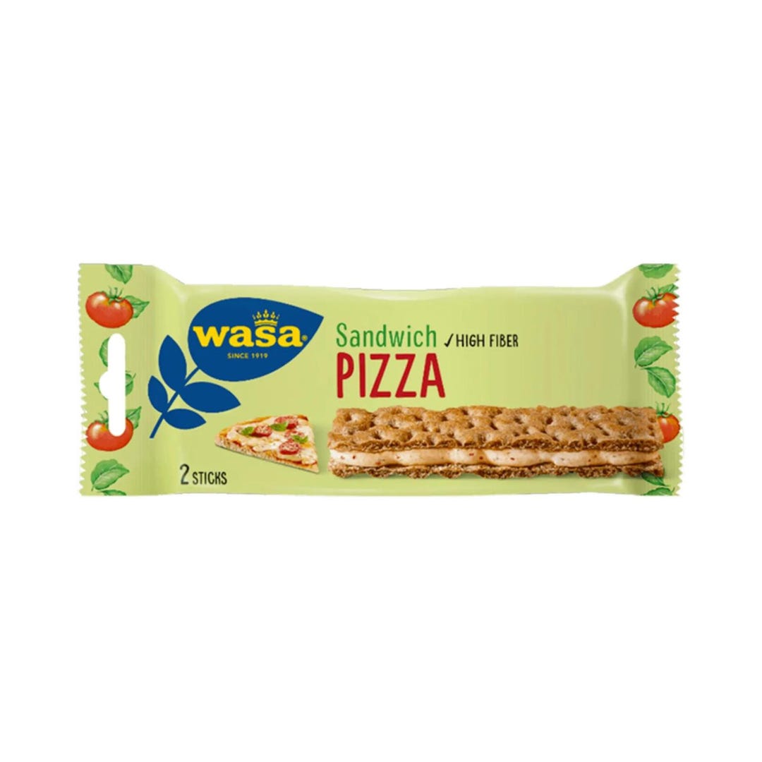 Wasa Pizza Sandwich Snacks 37g - Crispy Wholegrain Bread With Italian ...