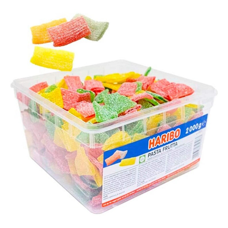 Haribo Pasta Frutta Sour Gummies – Fruity and Tangy Candy Delight ...