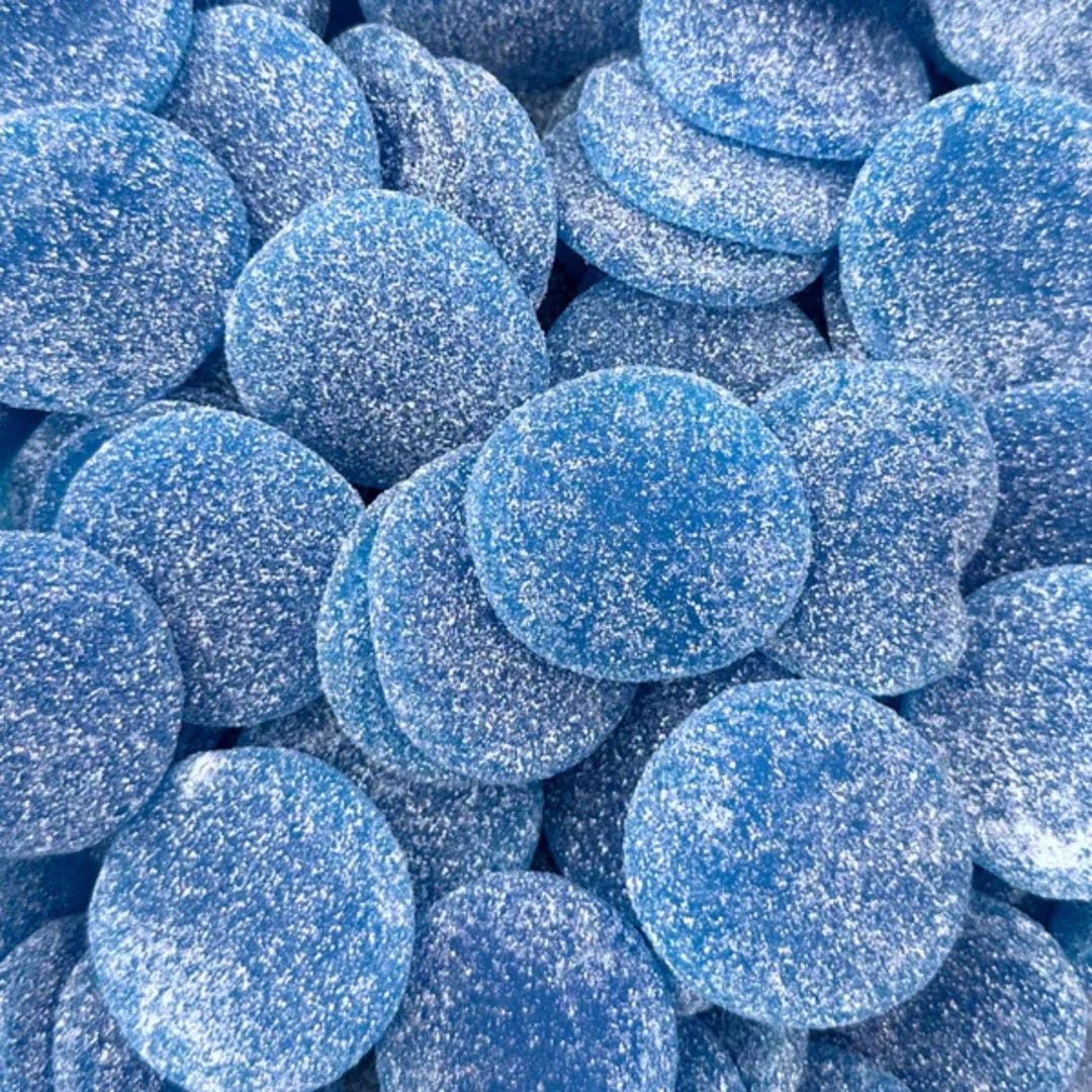 Matthijs Sour Blue Smileys – Vegan Swedish Candy – Fizzy Fruity Gummy ...