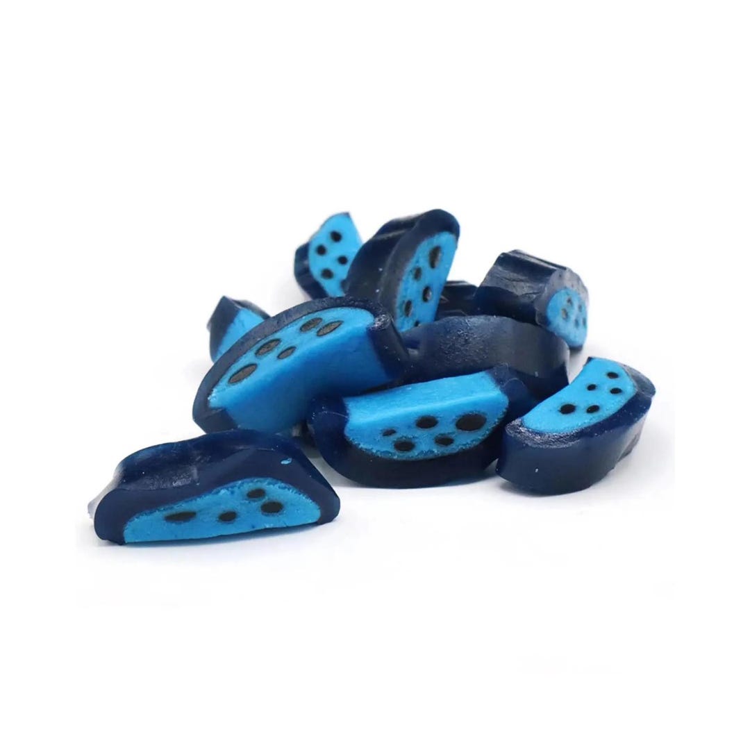 Vidal Blue Raspberry Licorice Slices – Fruity Licorice Gummies, Sweet ...