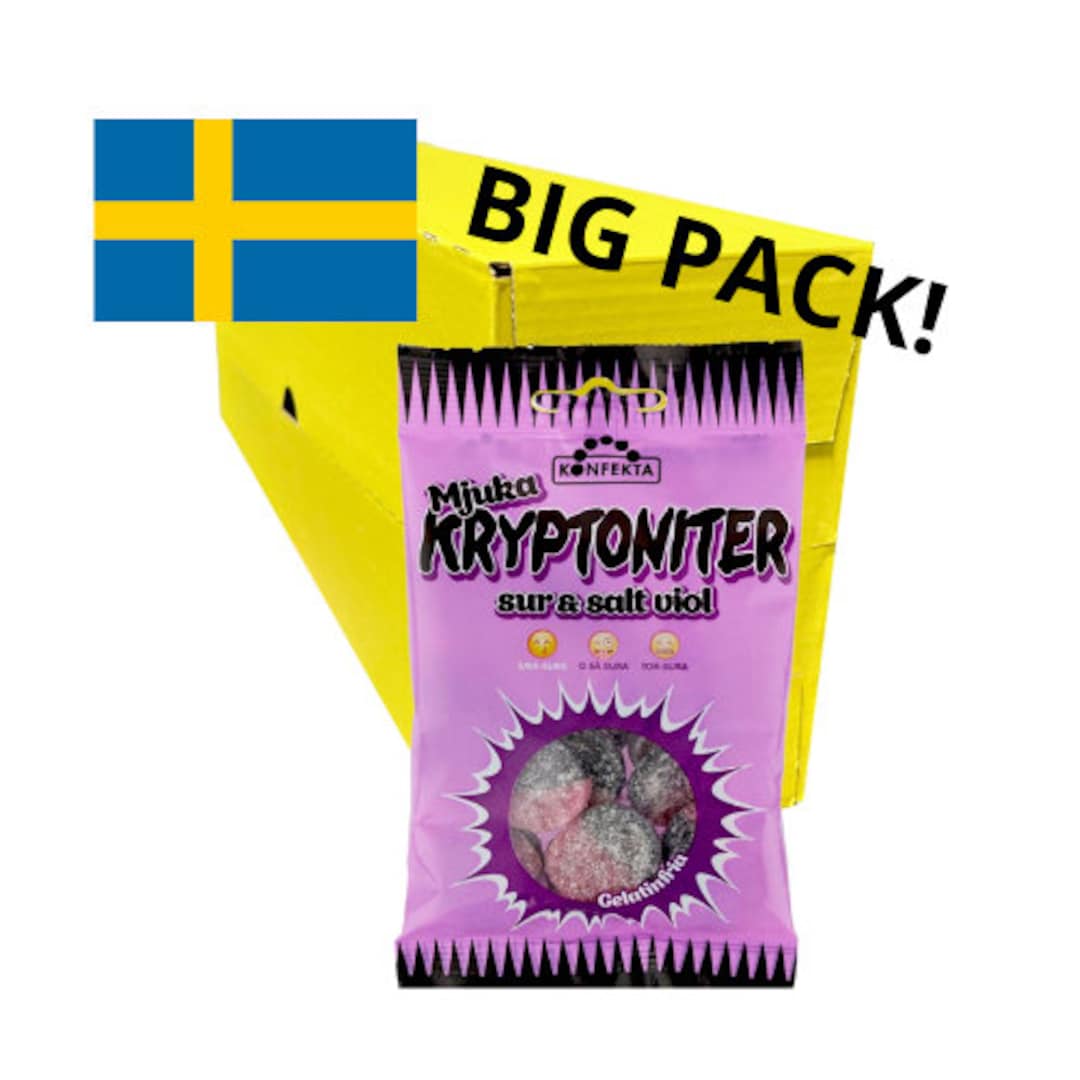 Kryptoniter Mjuka Violer Storpack 60g X 20 Pack Soft Violet Candy A ...