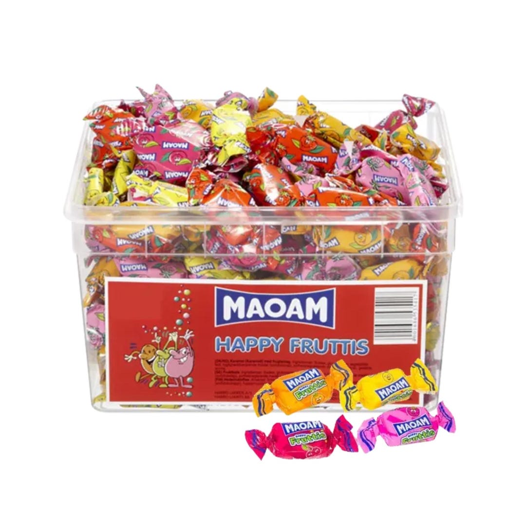 Maoam Happy Fruttis – Chewy Fruit Candy Squares | European Sweets ...