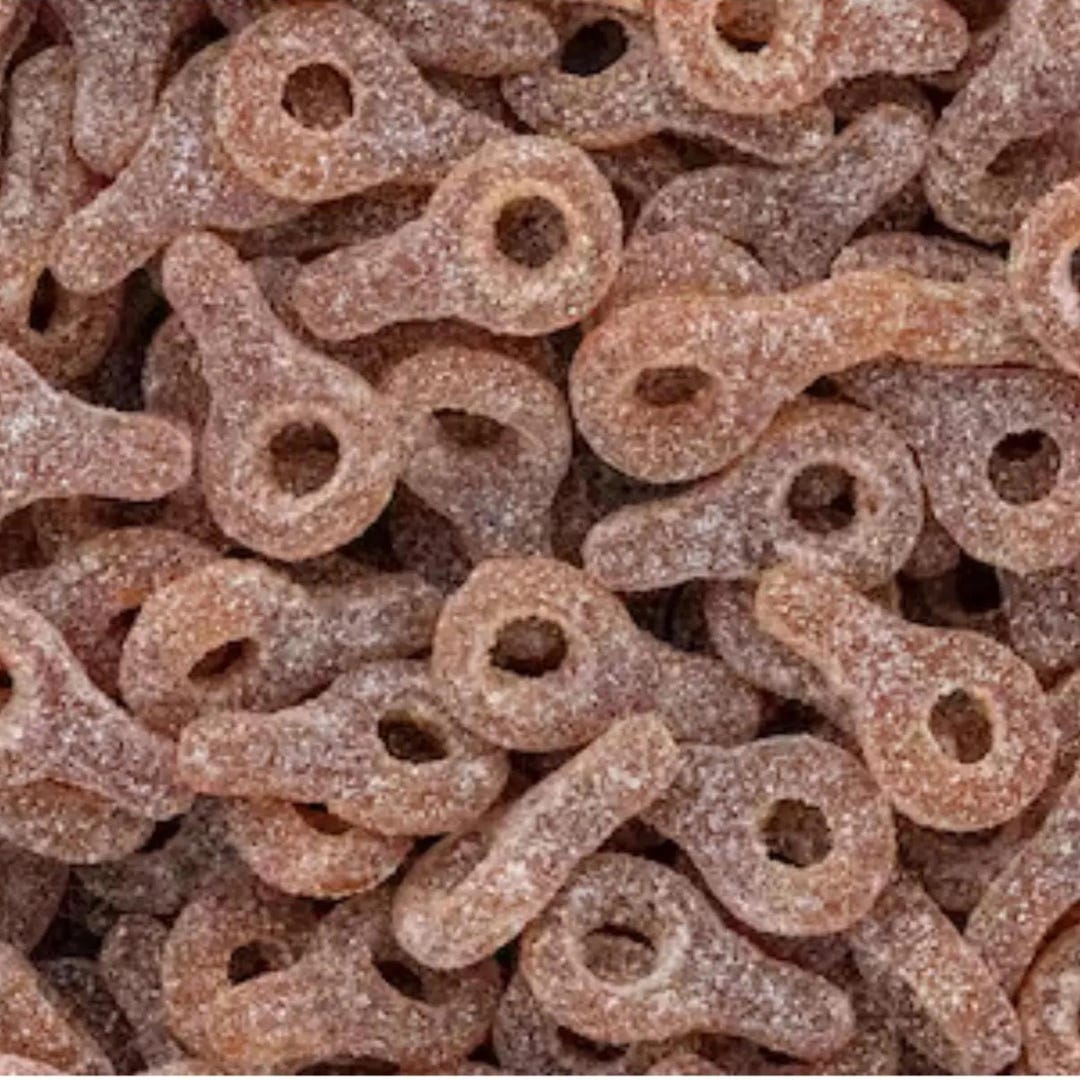 Haribo Sour Cola Nappies - Sweet & Sour Cola Gummy Candy - Swedish Cola ...