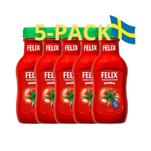 Swedish Tomato Ketchup 5-pack felix Classic Rich & Tangy Flavor ...