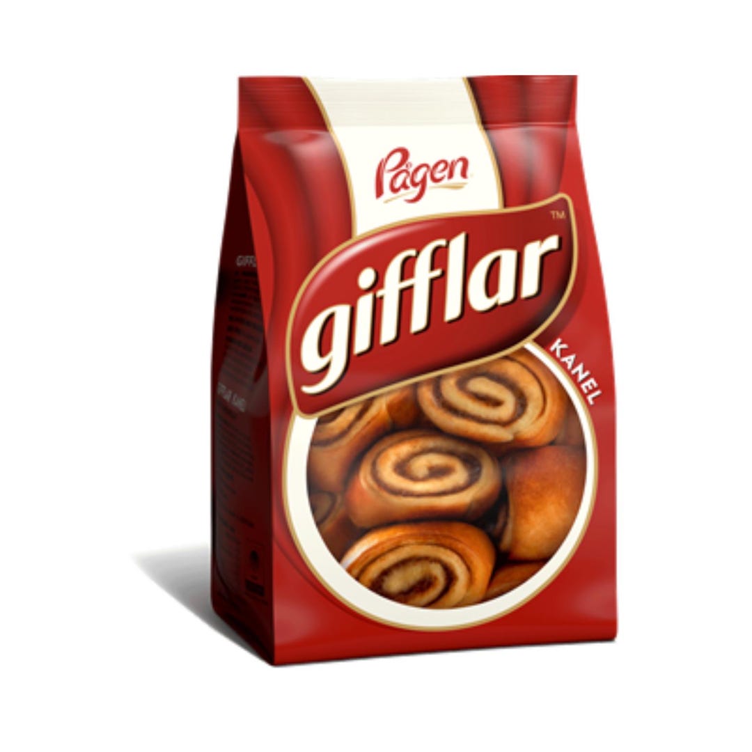 Pågen Gifflar Cinnamon Rolls 5-pack Swedish Pastry Buns Soft Sweet ...