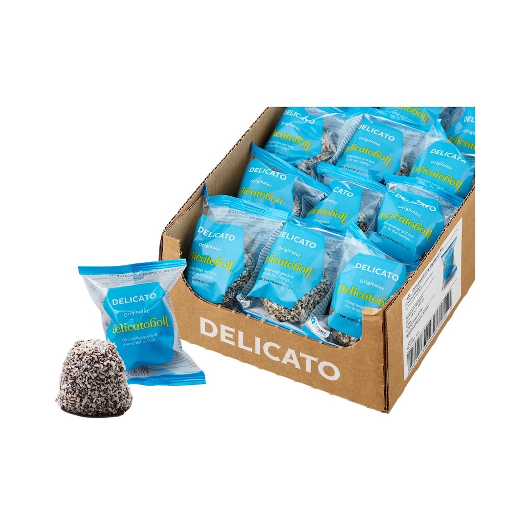 10-pack Delicatoboll – Swedish Chocolate Coconut Balls by Delicato ...