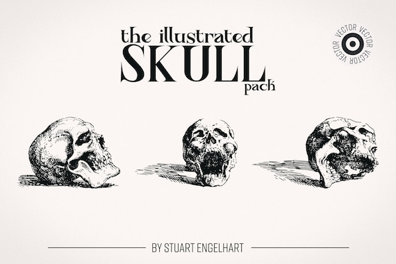 The Illustrated Skull Pack - Etsy
