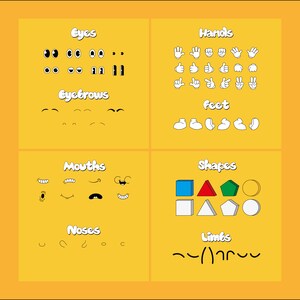 Vintage Cartoon Digital Asset Pack - Etsy