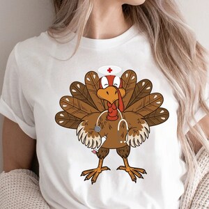 Nurse Turkey Shirt, Nurse Gift, Thanksgiving Nurse Shirt, Nurse Shirt ...