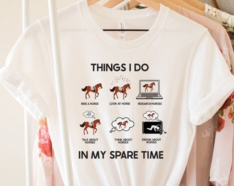 Funny Horse Shirt, Horse Rider Gift, Equestrian Gift, Horse Riding ...