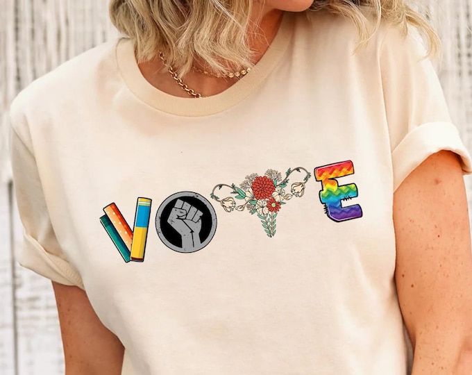 Vote Shirt, Banned Books Shirt, Reproductive Rights Tee, BLM Shirts ...